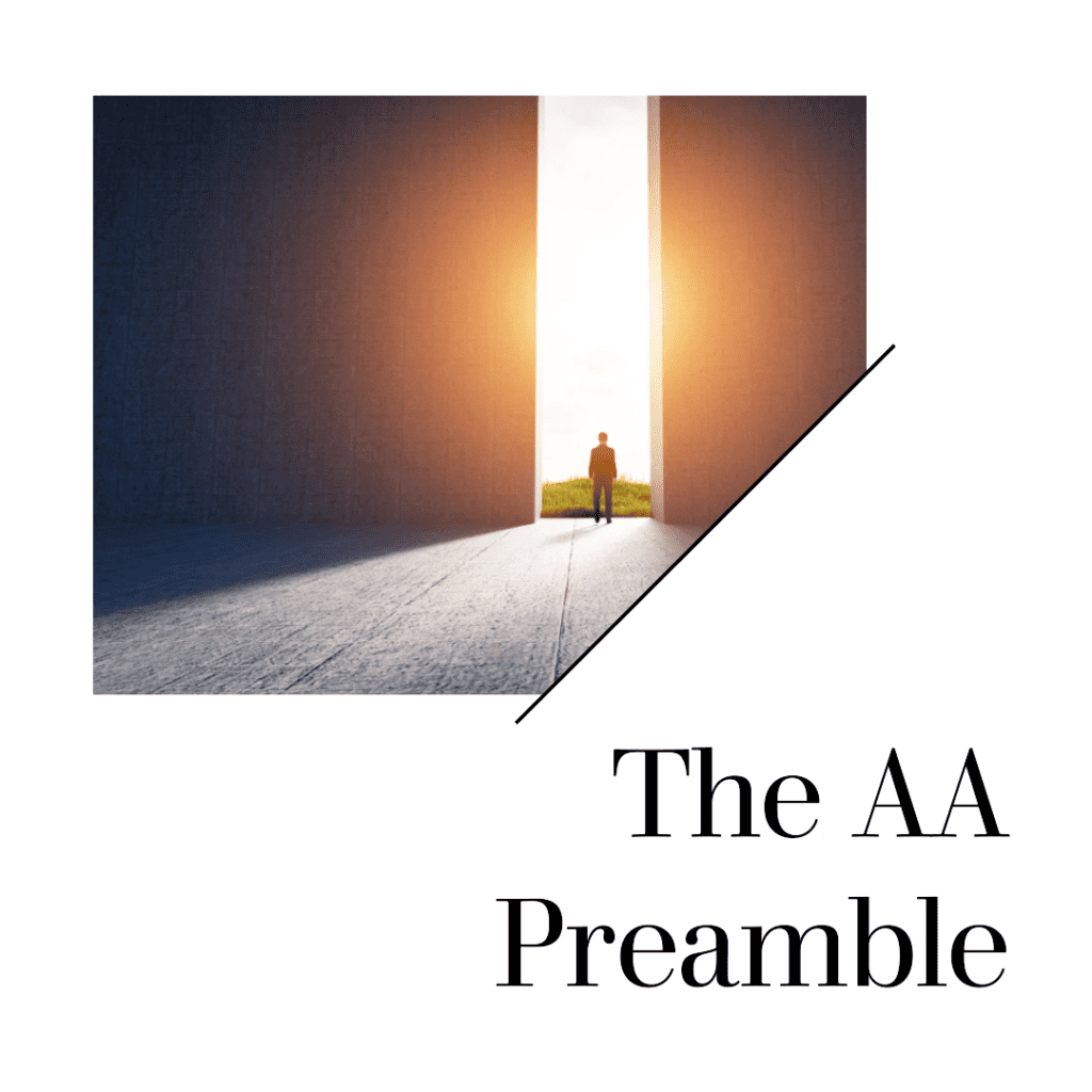 AA Preamble - Drug Rehab Utah -Liberty Addiction Recovery